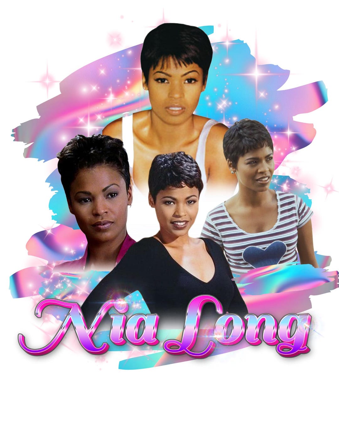 Nia Long Fan Art DTF Transfer 90's - Etsy