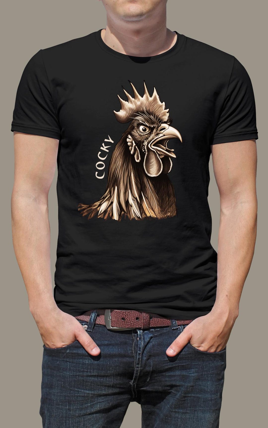 COCKY Rooster Png Chicken Bad Attitude Farm Life Digital Download ...