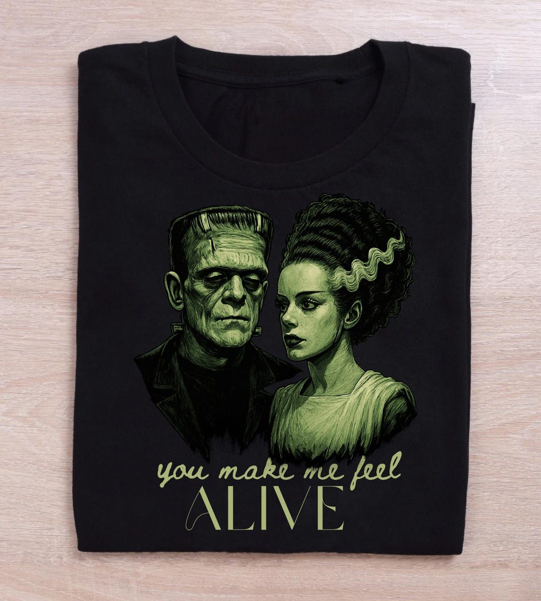 Frankenstein & Bride PNG: Retro Universal Monsters Digital Download - Etsy
