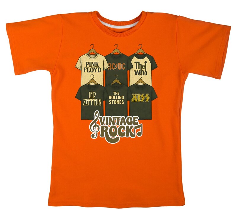 Vintage Rock PNG: 60s 70s 80s Retro Design (digital Download) - Etsy