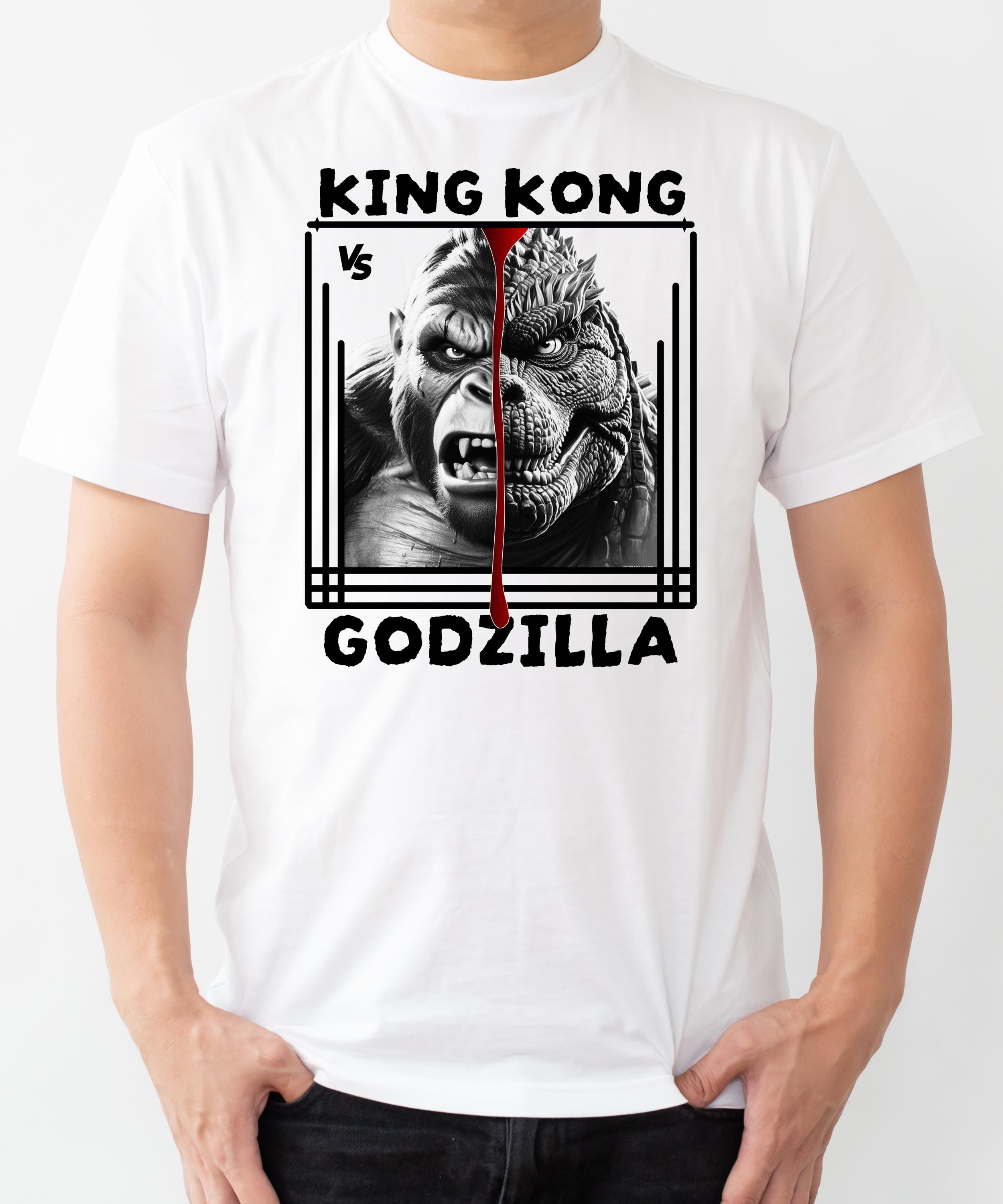 KING KONG Vs GODZILLA Monster Movie Png Horror Goth Christmas Gift ...