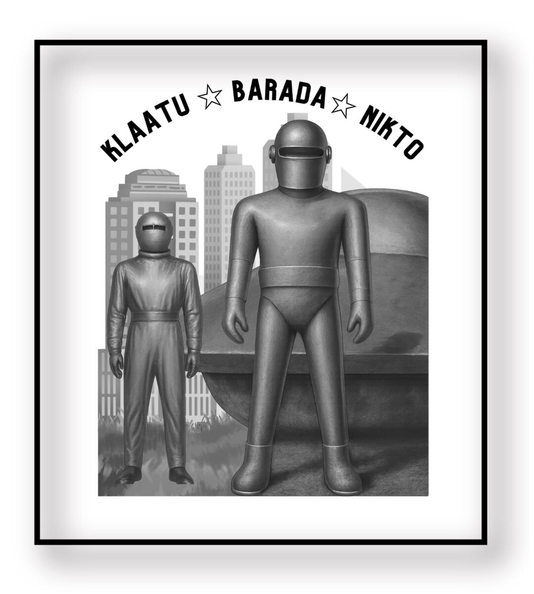 Gort Robot Sci-fi Movie Art Print, 1950s Classic Film (digital Download ...