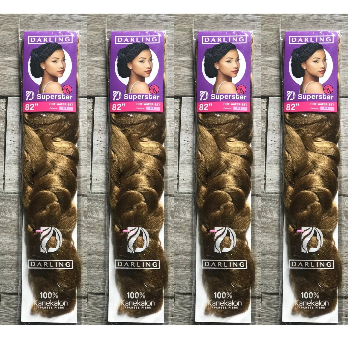 NEW 82 Large Braiding Hair Extensions Natural Kanekalon Japanese Hair ...