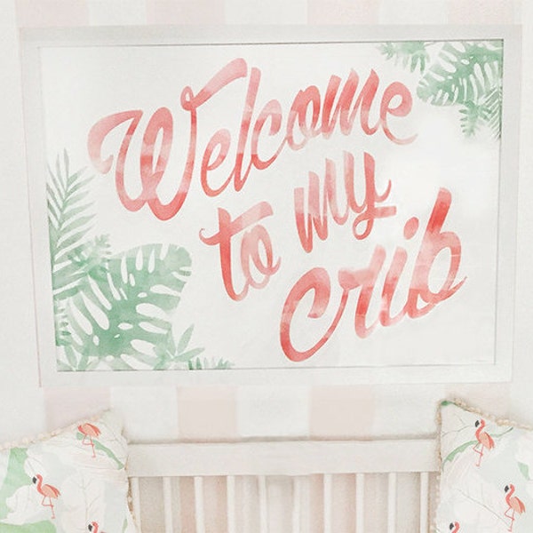 Welcome to My Crib Banner - Etsy