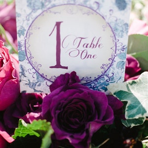 Secret Garden Wedding Table Numbers - Etsy