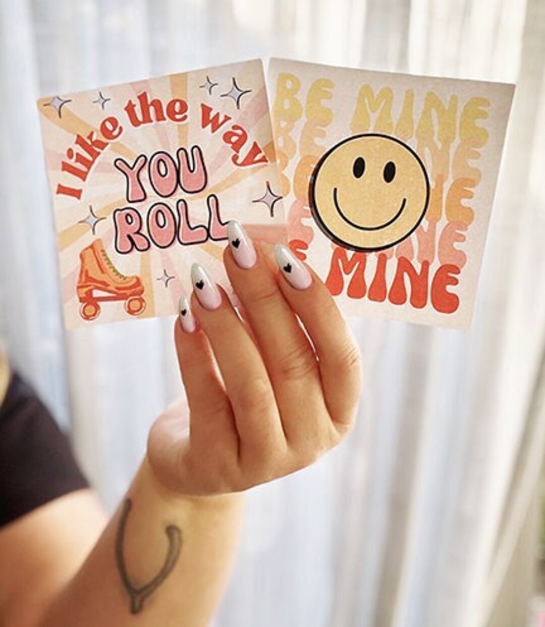 Cute Retro Valentines 12 Printable Cards Instant Download - Etsy