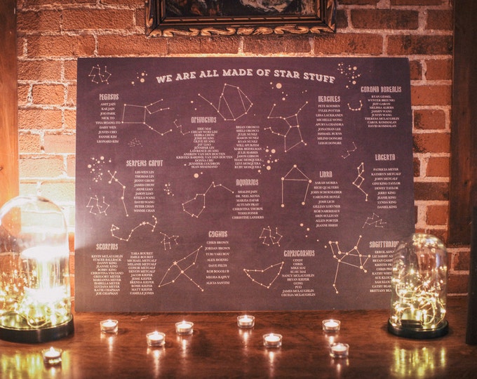Constellation Wedding Seating Chart - Etsy