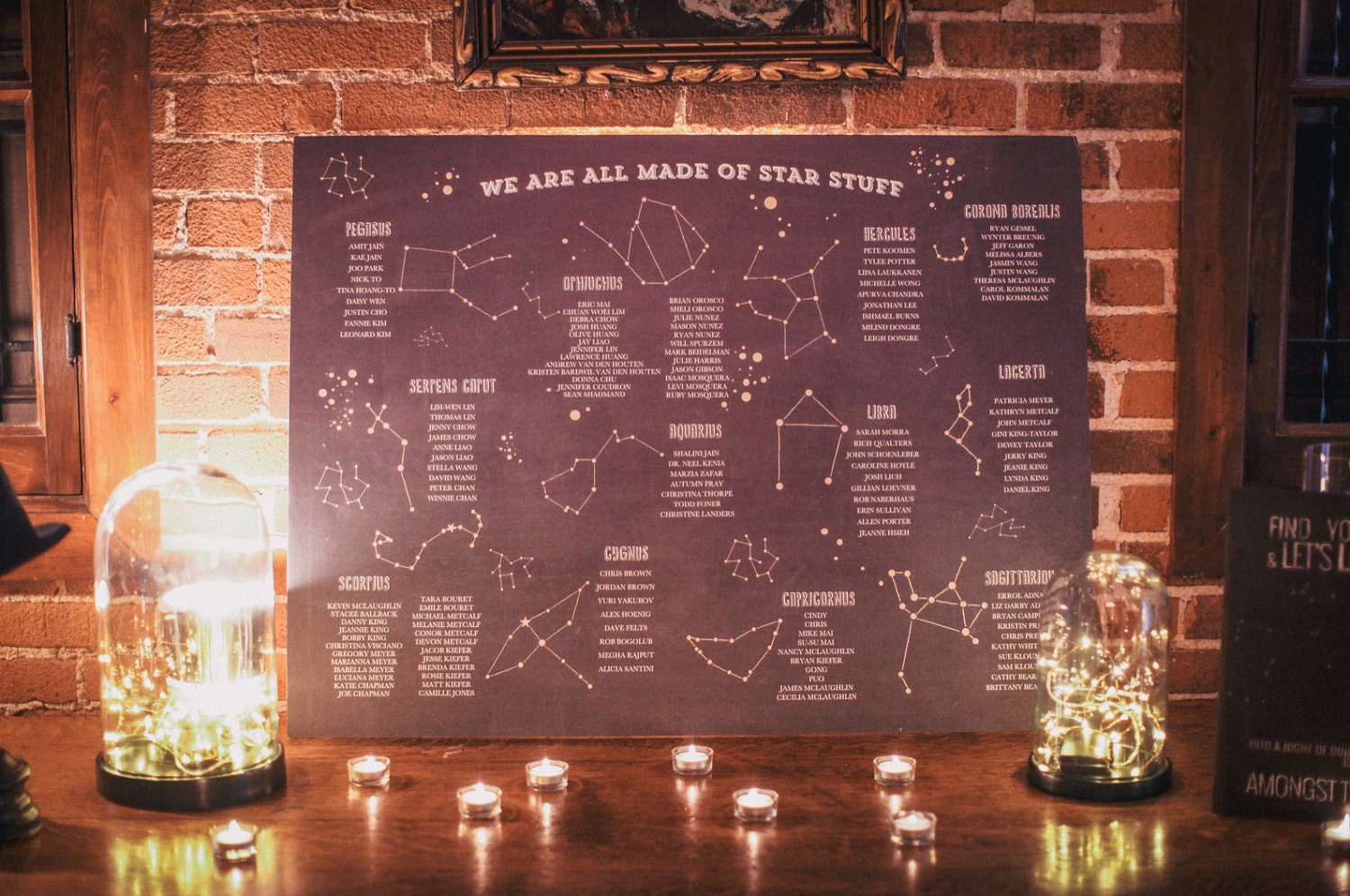 Constellation Wedding Seating Chart - Etsy UK