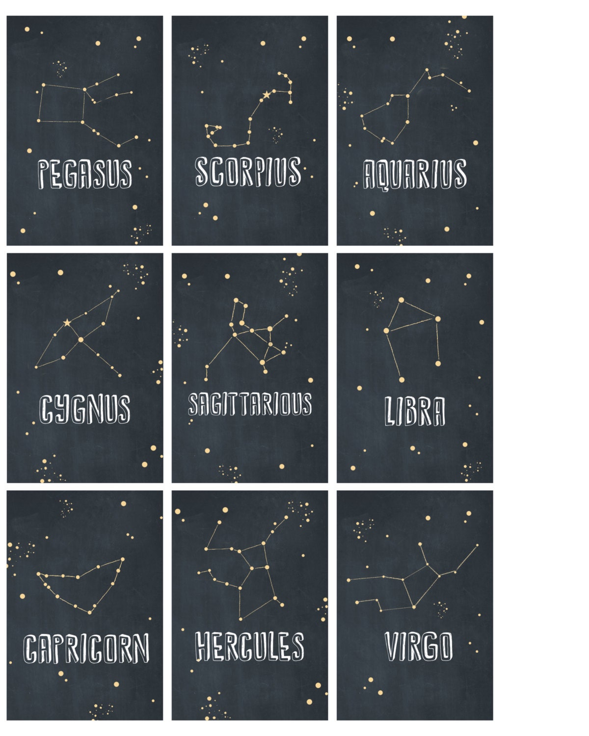 Constellation Wedding Table Numbers - Etsy