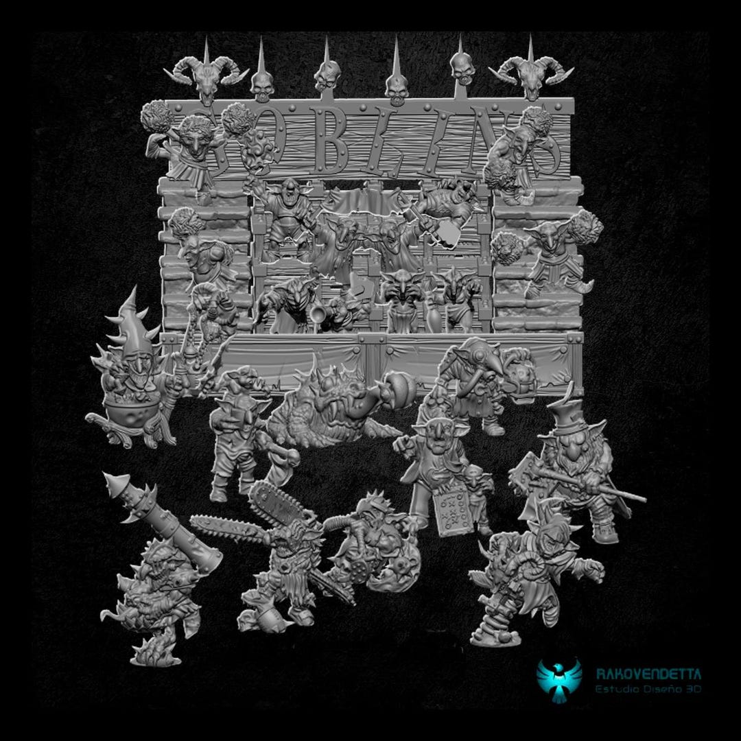 Full Set of Goblin Stands and Fans - Fantasy Football - Designed by ...