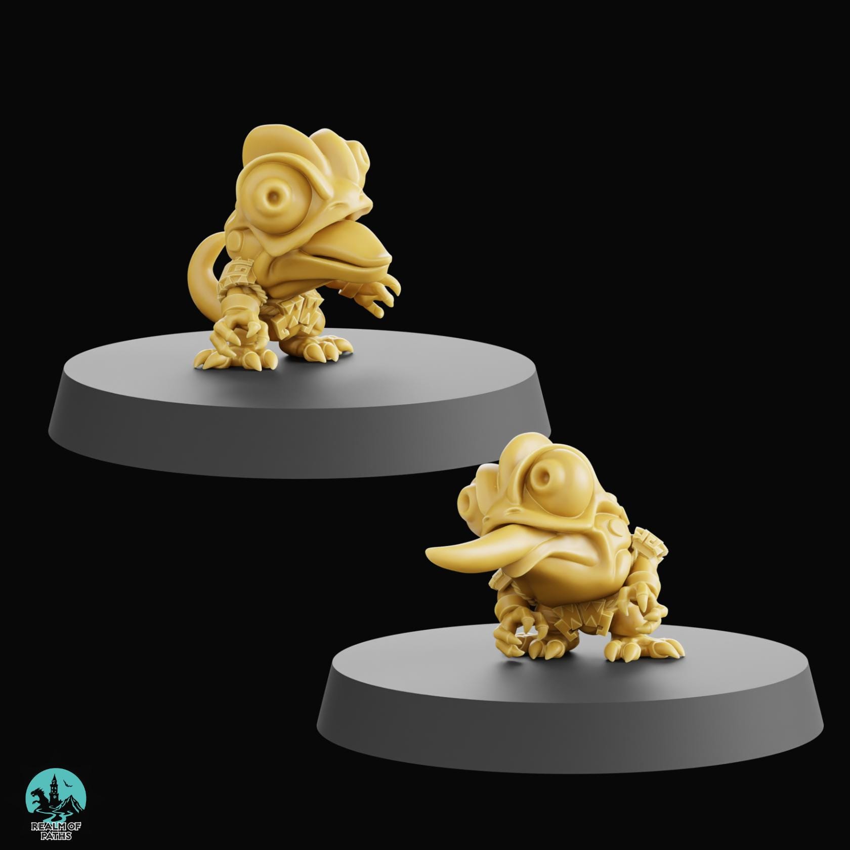 Reptile Punch Lizard Roster Chibi Style - Fantasy Football - Designed ...