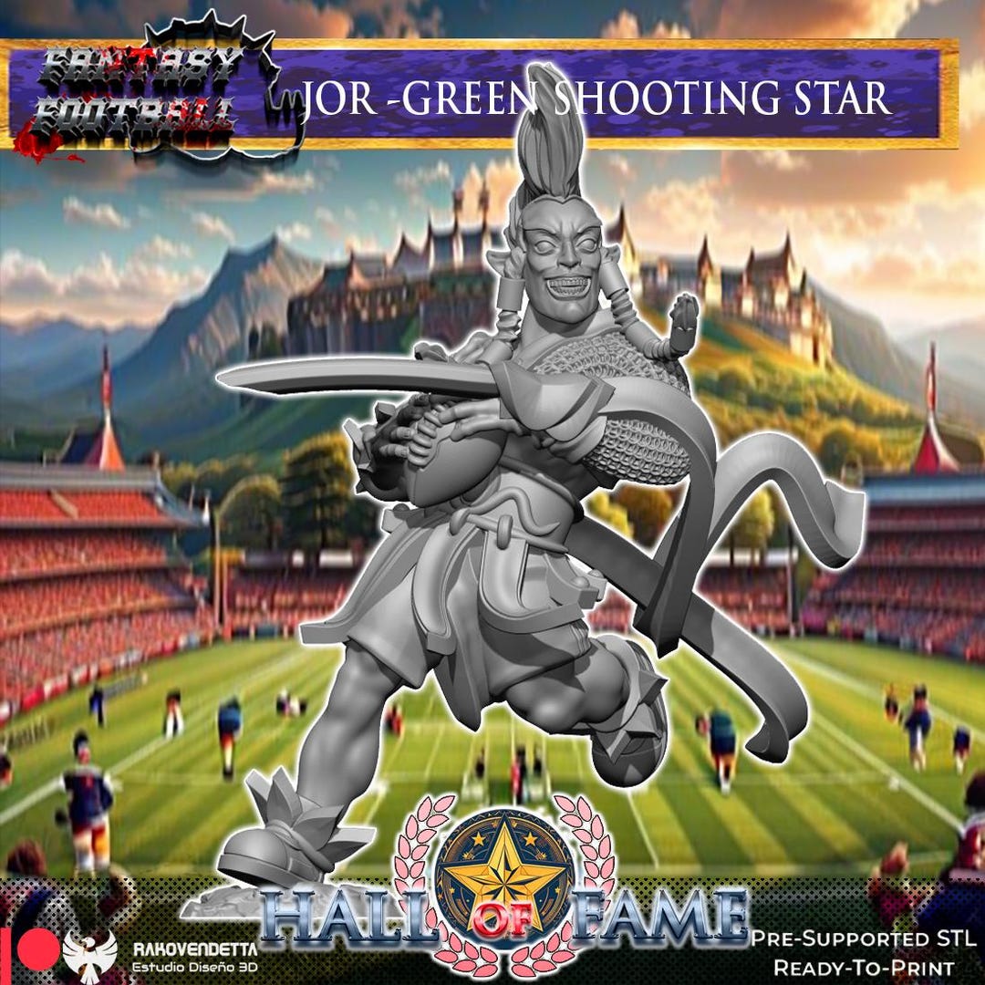 Jor Green Shooting Star - Star Player - Fantasy Football - Designed by ...