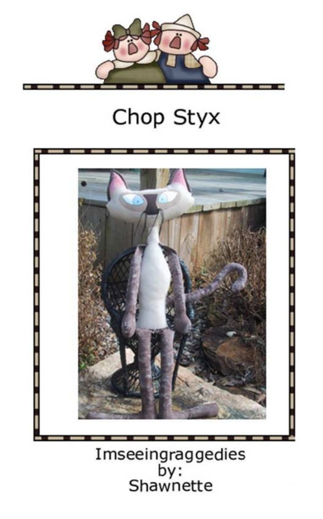 Chop Styx Siamese Cat PDF Epattern - Etsy