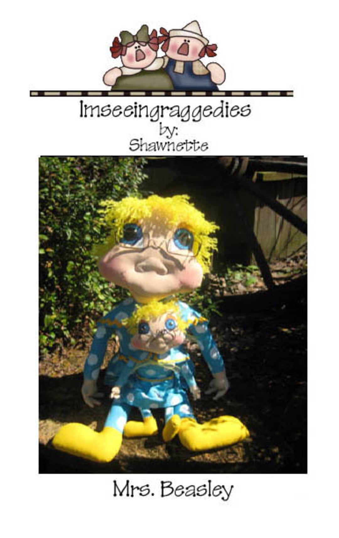 Miss Beasley & Mini Doll Epattern 20" and 10" - Etsy