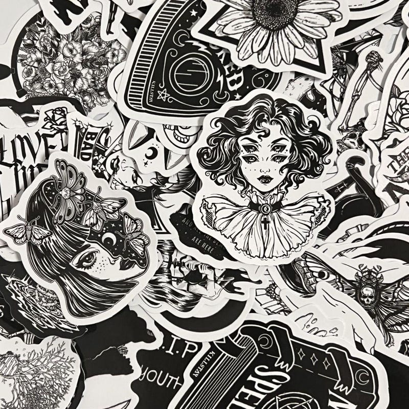 Goth Stickers - Etsy