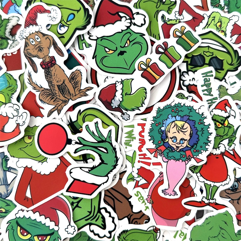 The Grinch Stickers - Etsy