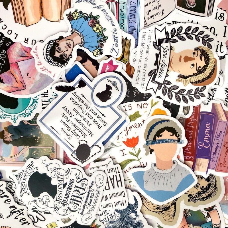 Jane Austen Sticker - Etsy