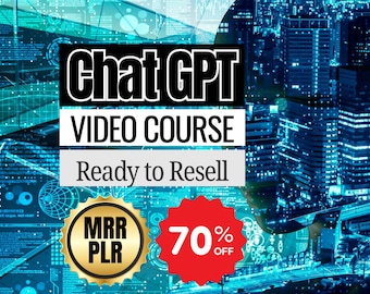 PLR Chatgpt Expertise Video Course, Resale Rights, Plr Ebook, PLR Digital Product, Master ...