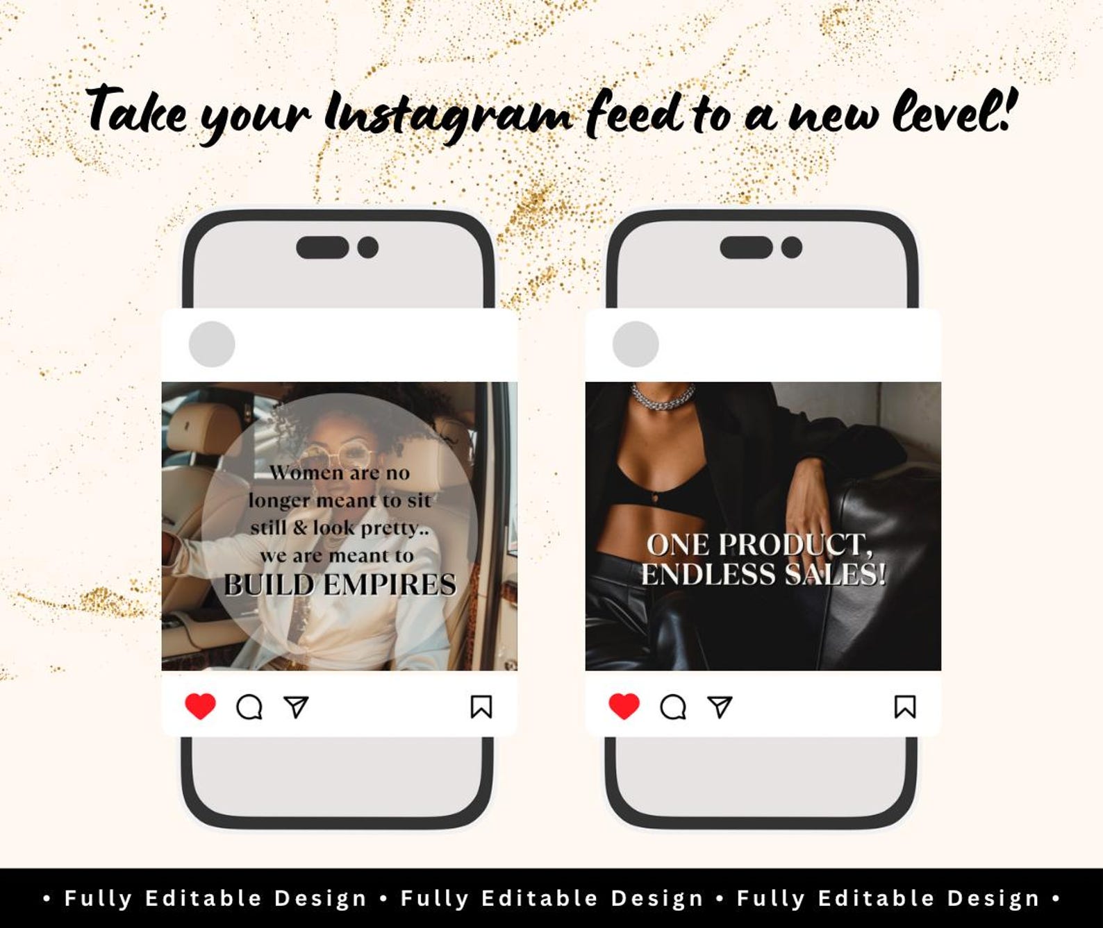 Minimalist Black Women Instagram Posts, Done-for-you Social Media ...