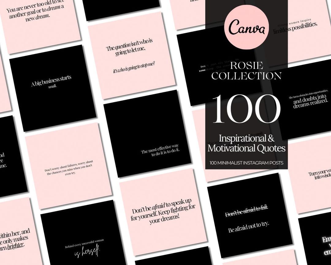 100 Instagram Motivational Quotes Canva Templates | Instagram ...
