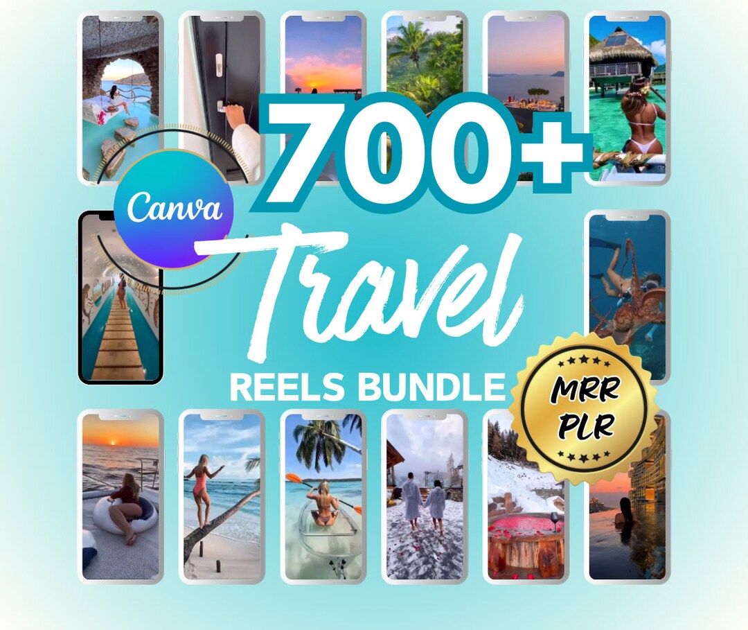 Luxury Aesthetic Travel Reels, Instagram Reels Bundle, Faceless ...