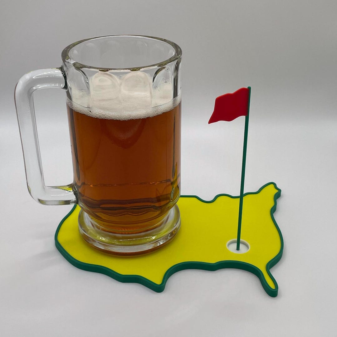 Golf Coasters, Man Cave Drink Coaster, Bar Coaster, Gift Coasters, Cool ...