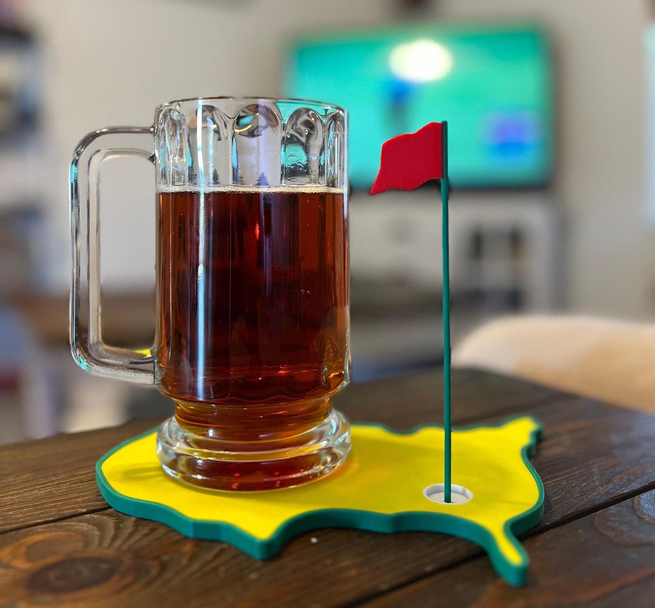 Golf Coasters, Man Cave Drink Coaster, Bar Coaster, Gift Coasters, Cool ...