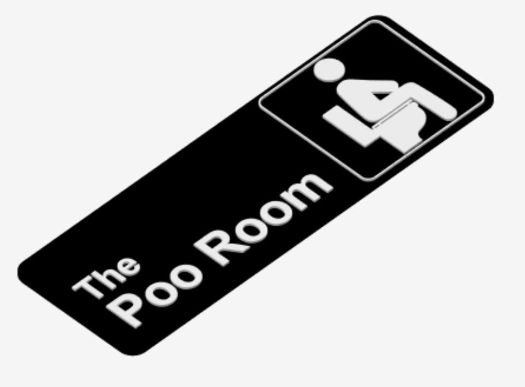 Toilet Sign, the Poo Room - Etsy UK