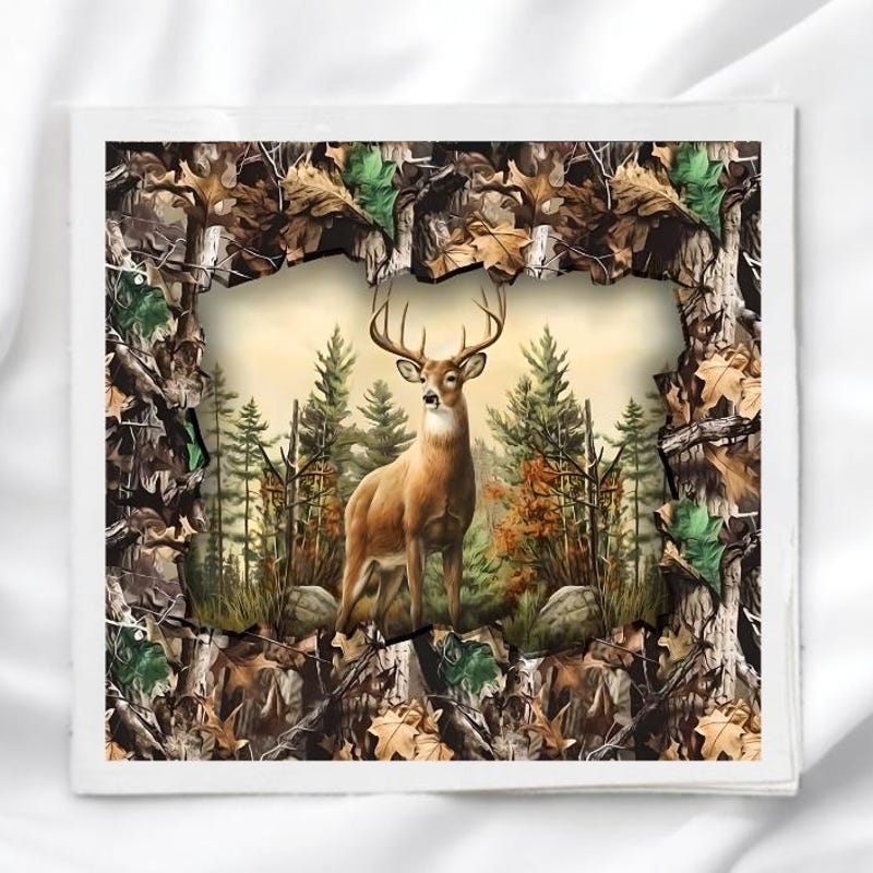 Deer Panel Fabric - Etsy
