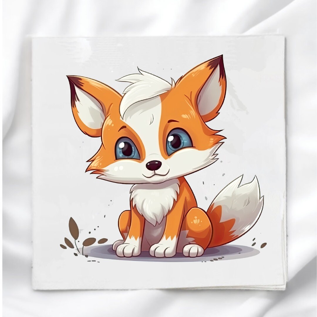 Baby Fox Fabric Panel for Quilting, Crafting, Sewing, Quilt Block ...