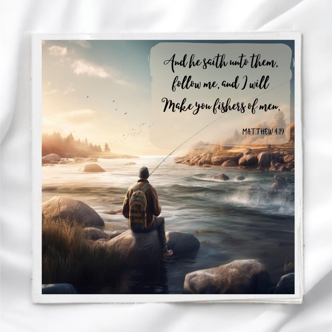 Matthew 4 Scripture Fabric Panel for Quilting Crafting Sewing Quilt ...