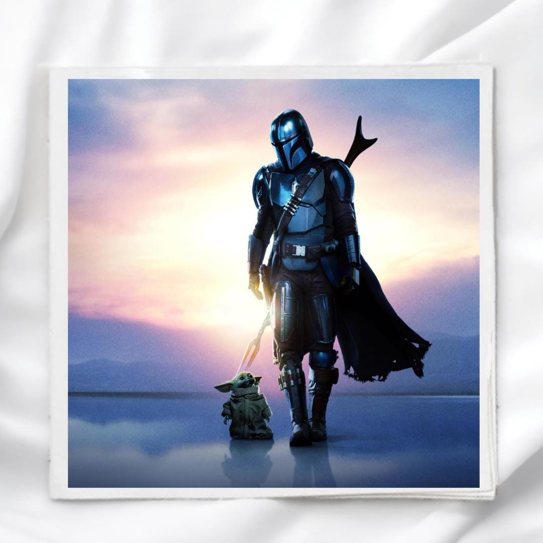 Mandalorian Fabric Panel for Quilting Crafting Sewing Quilt Block Craft ...