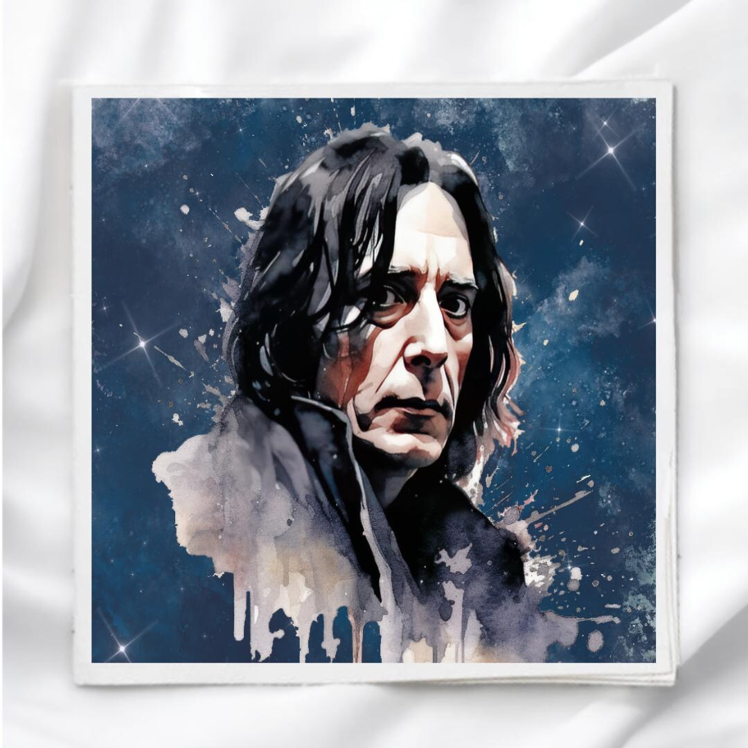 Severus Snape Fabric Panel for Quilting, Crafting, Sewing, Quilt Block ...