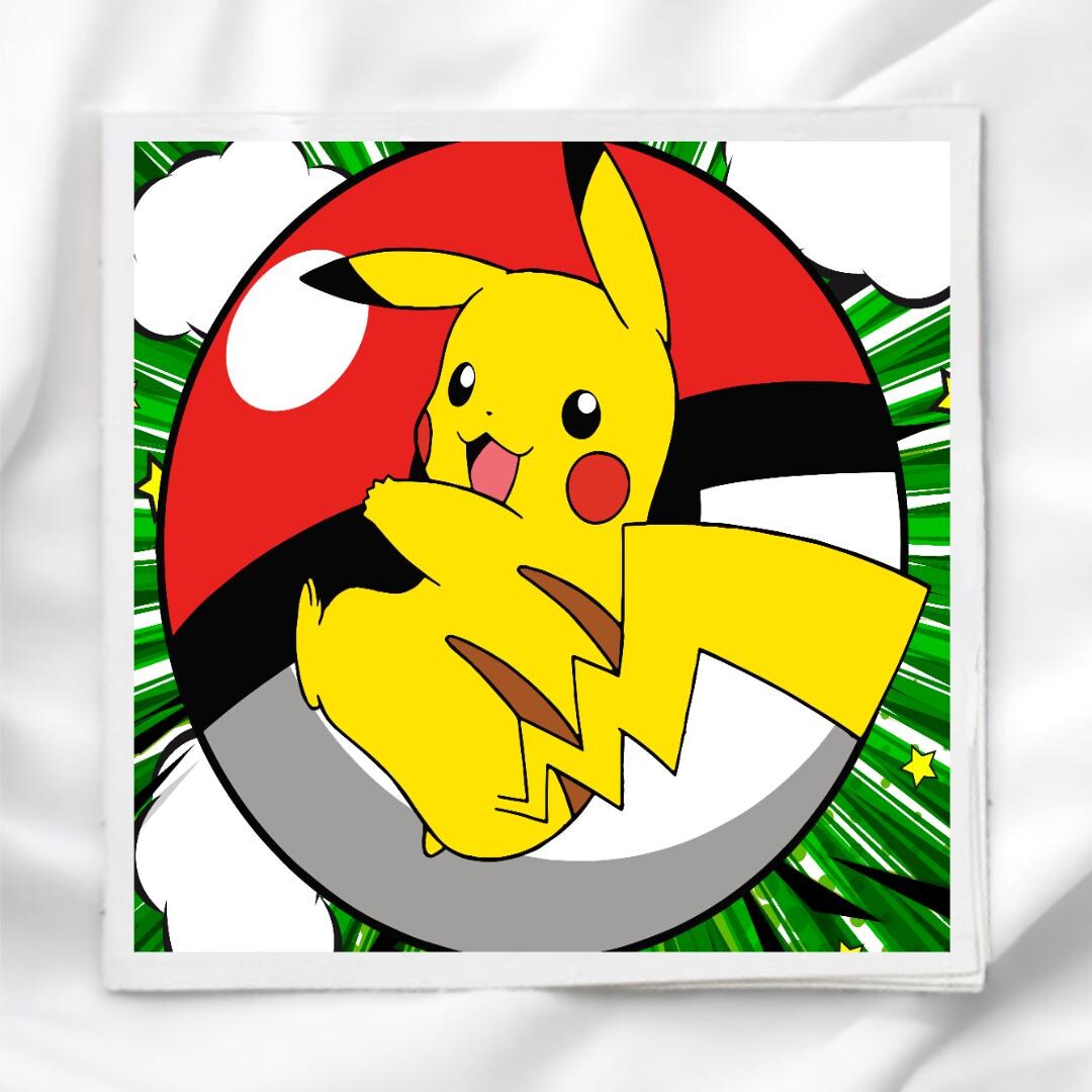 Pokemon Fabric Panel for Quilting, Crafting, Sewing, Quilt Block, Craft ...