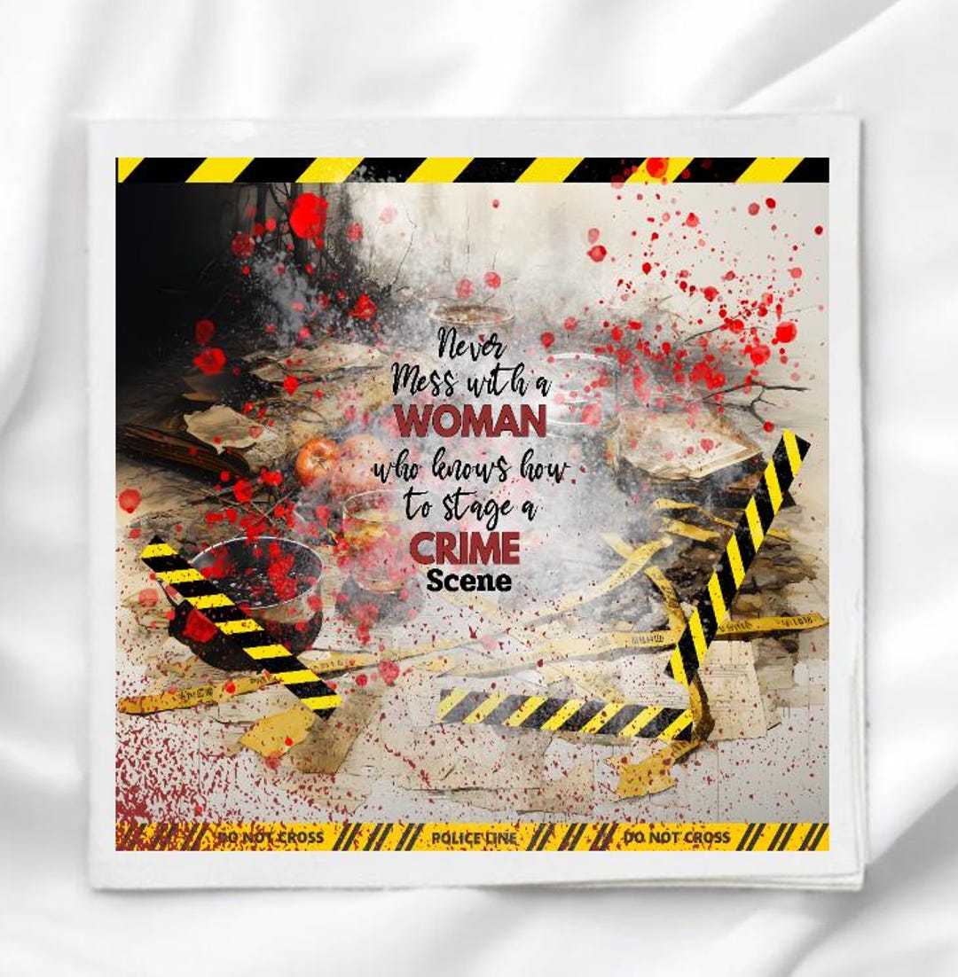 True Crime Scene Fabric Panel for Quilting Crafting Sewing Quilt Block ...