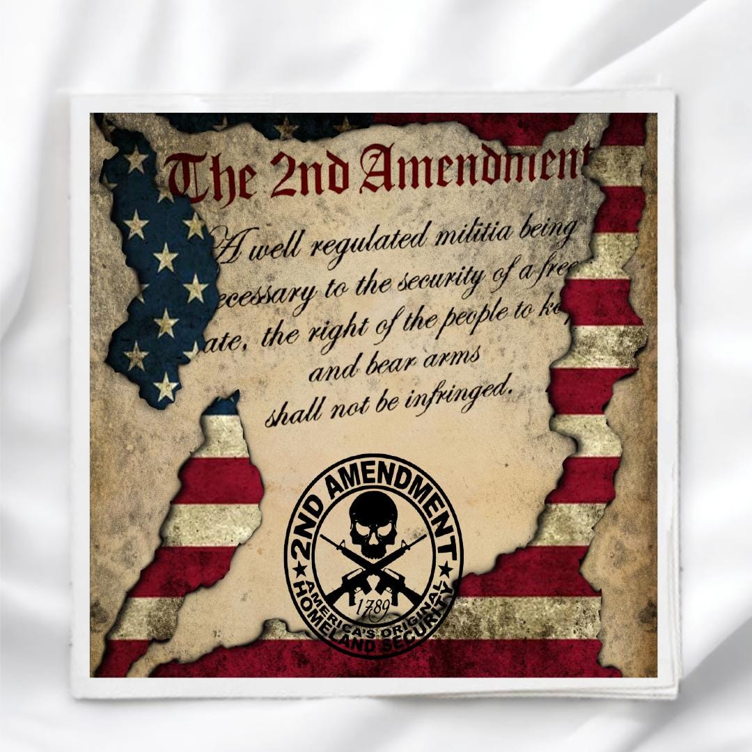 2nd Amendment Patriotic Fabric Panel for Quilting Crafting Sewing Quilt ...