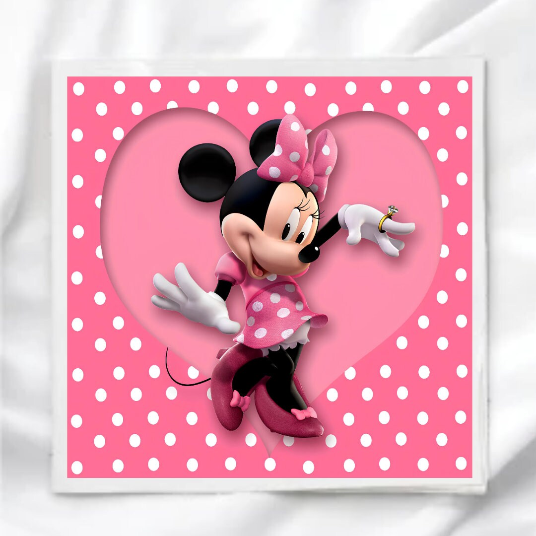 Minnie Mouse Fabric Panel for Quilting, Crafting, Sewing, Quilt Block ...