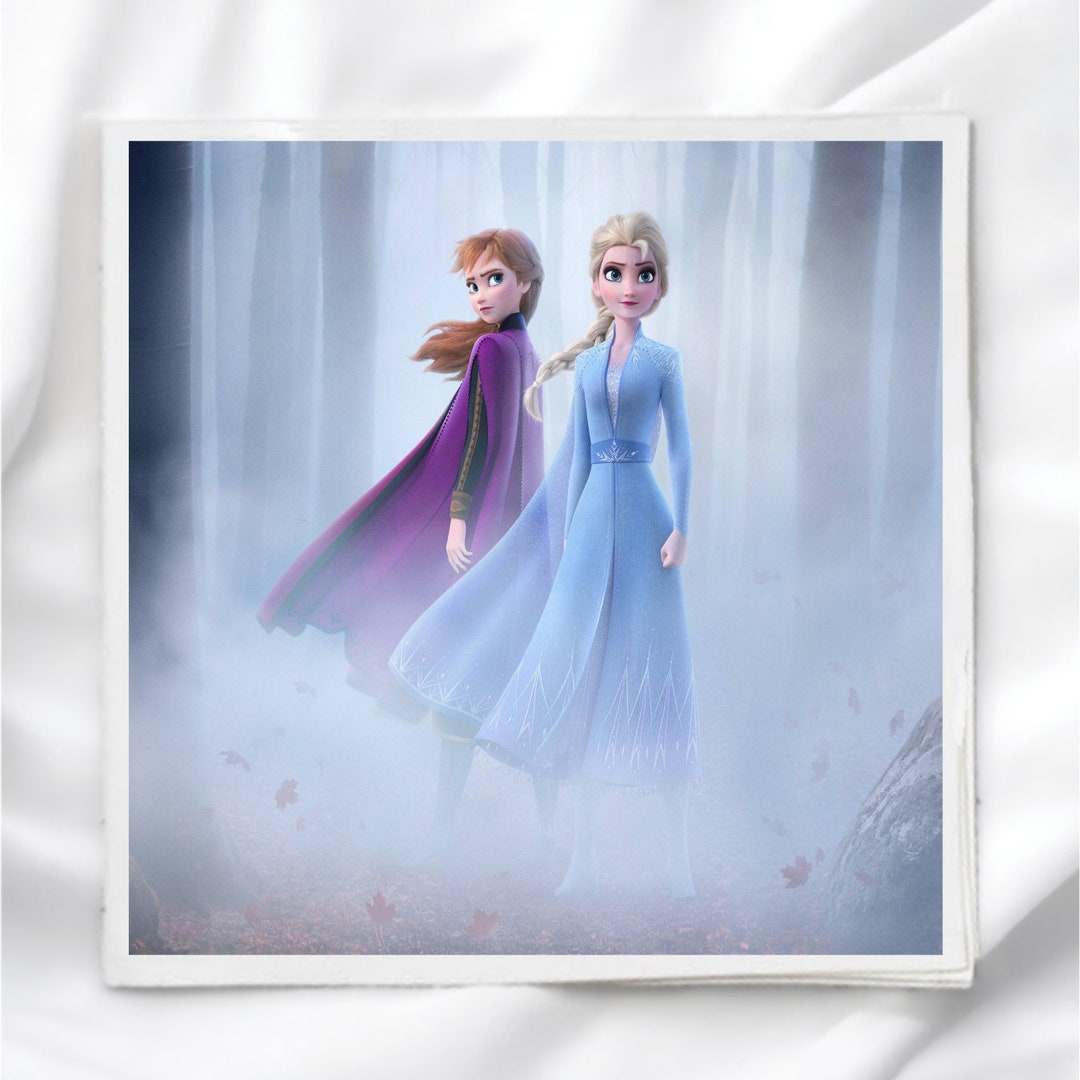 Frozen Elsa Anna Fabric Panel for Quilting, Crafting, Sewing, Quilt ...