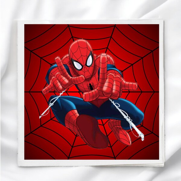 Spider Man Quilt Panel - Etsy