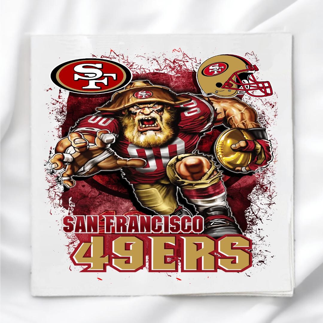 49ers Football Fabric Panel for Quilting Crafting Sewing Quilt Block ...