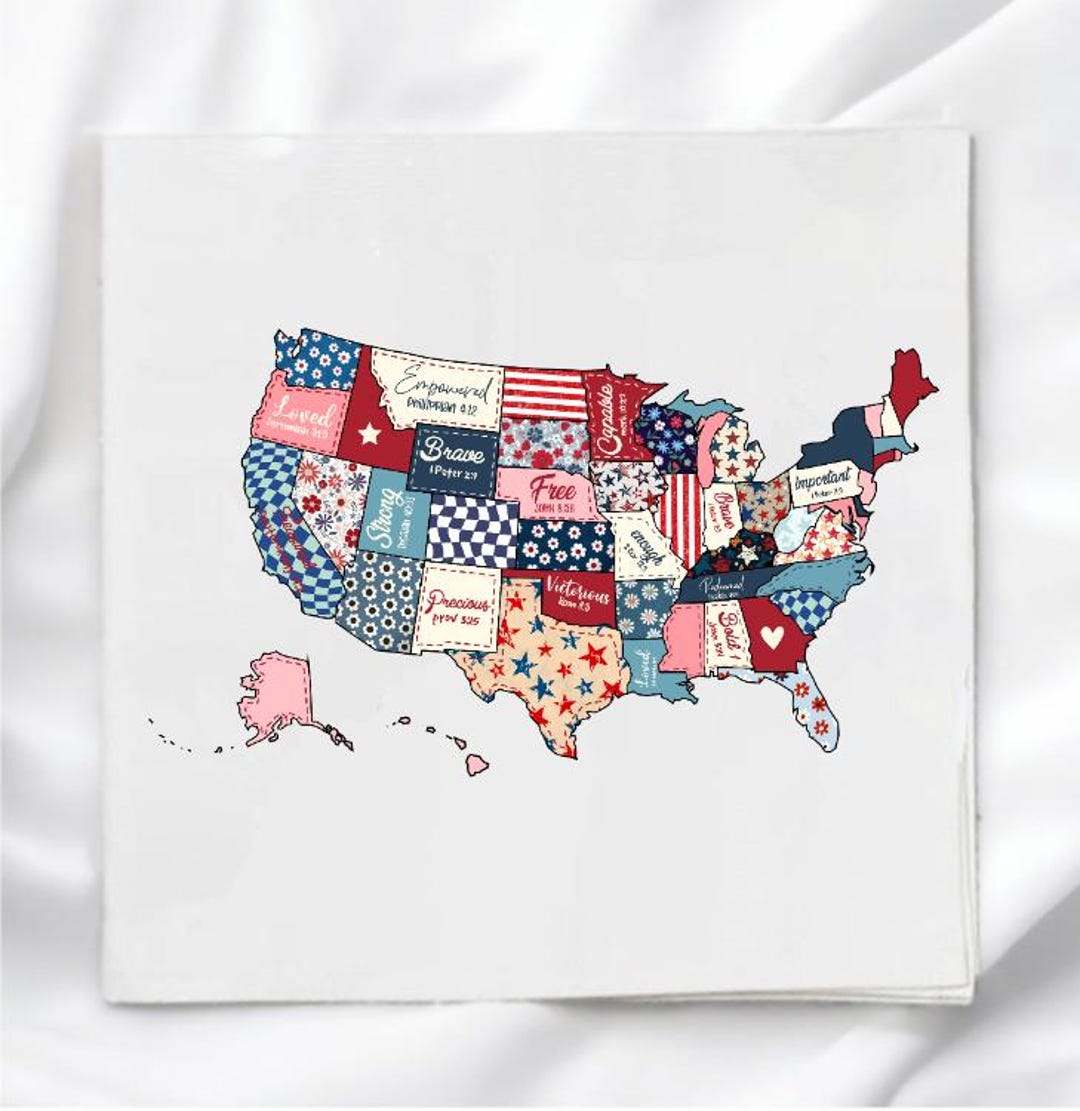 USA Patchwork Map Fabric Panel for Quilting Crafting Sewing Quilt Block Craft Fabric - Etsy