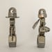 Welded Stainless Steel Sculpture: Snowman + Snow Lady Unique Christmas ...