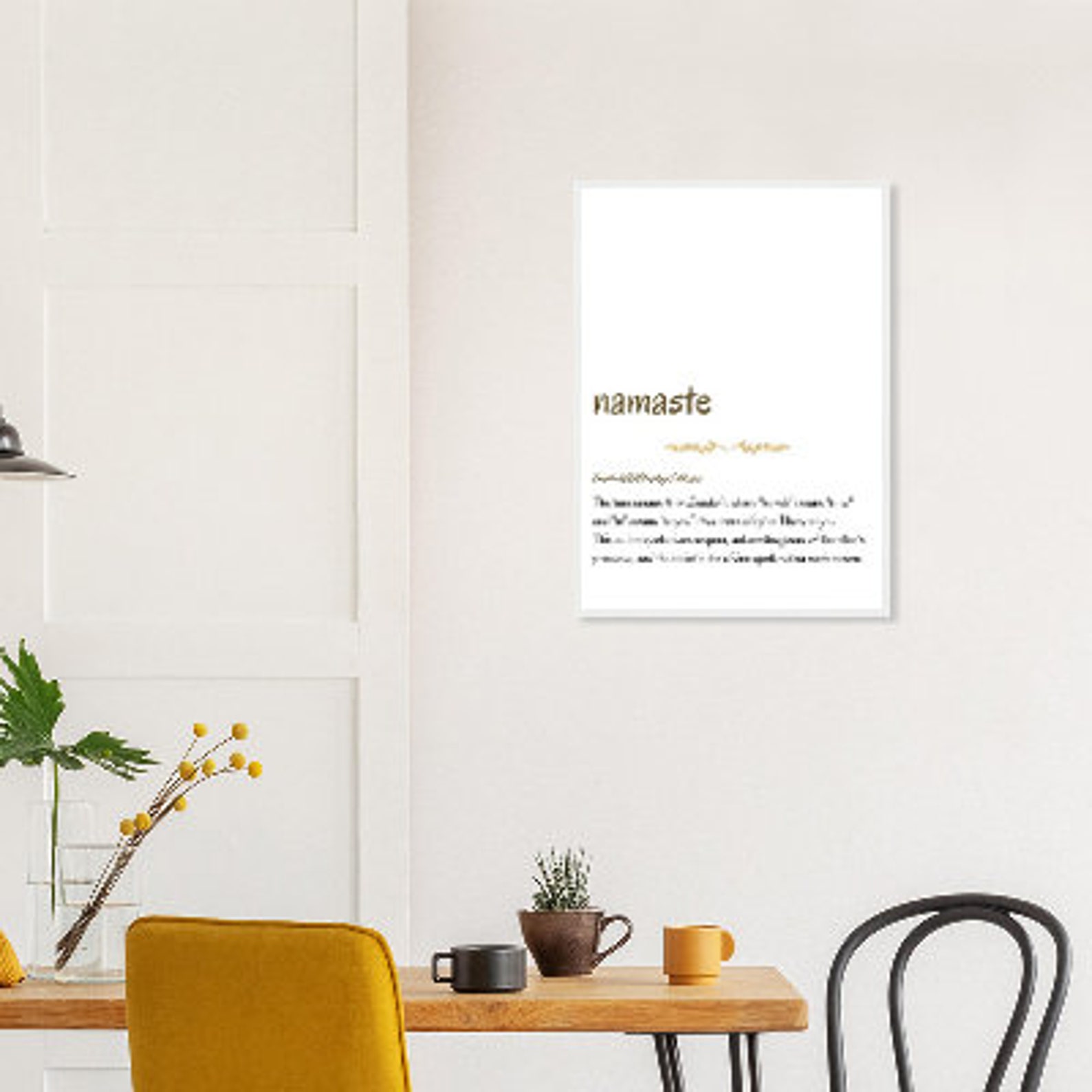 Namaste, Indian Greetings, Contemporary Wall Art, Home, Office, Lobby ...
