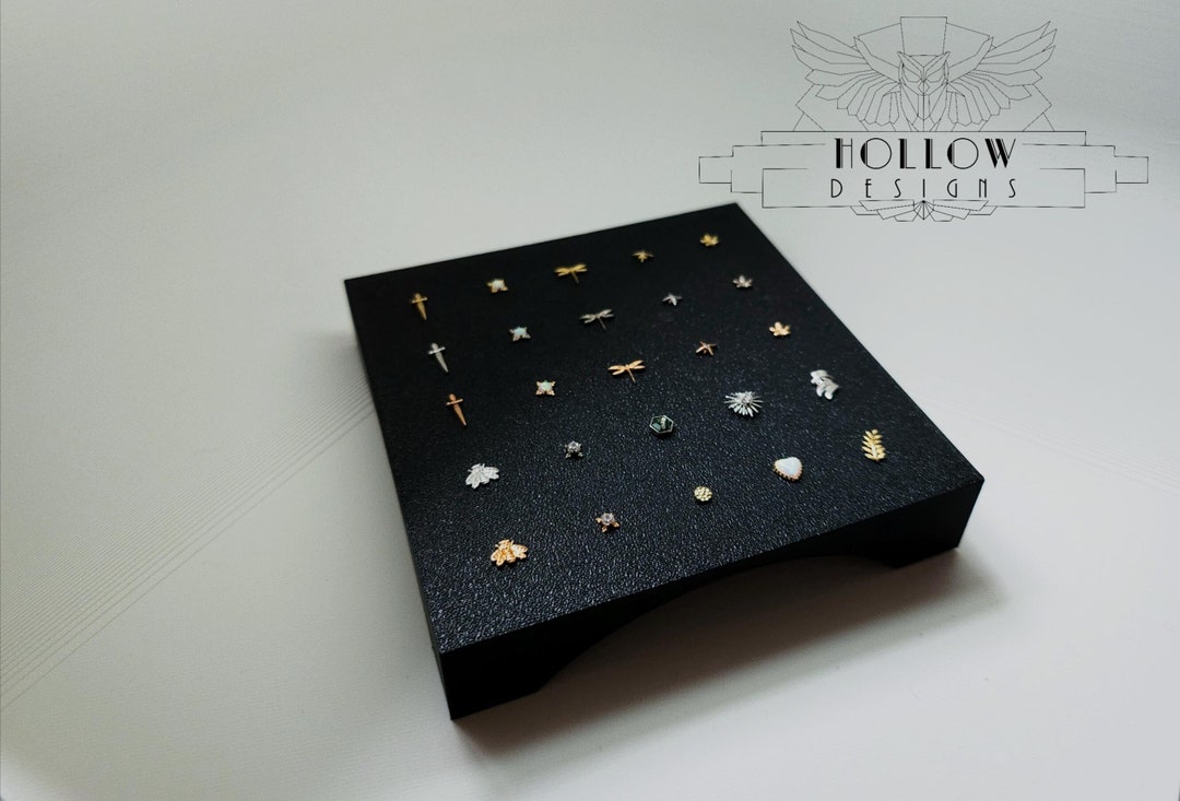 Flat Square Piercing Jewellery Display - Etsy UK