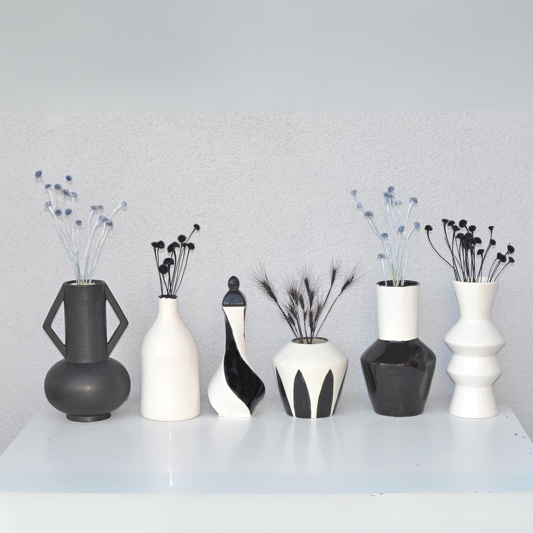 Handmade Pottery Vases, Minimalist Unique Ceramic, Nordic Style Home ...