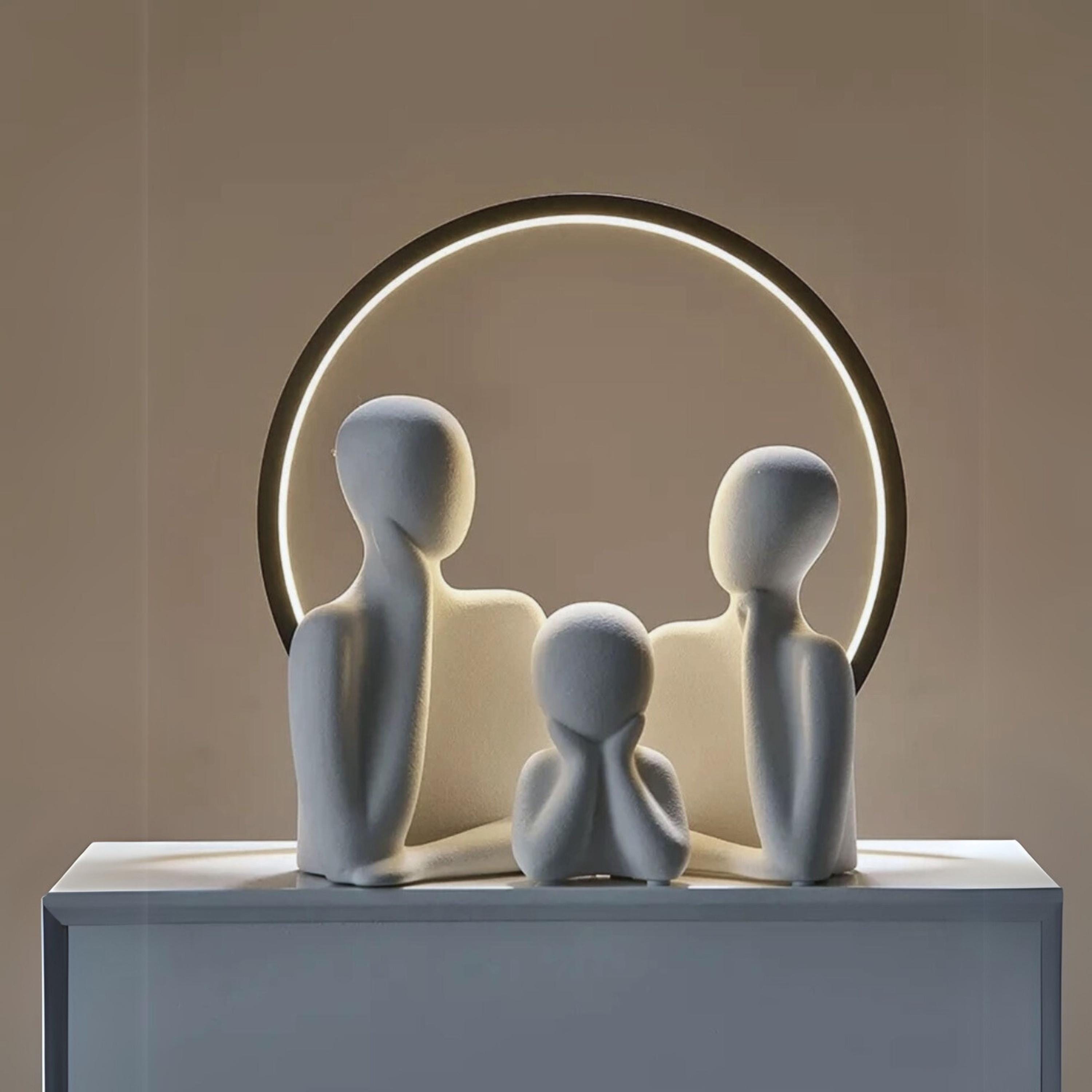 Family Art Sculpture, Concrete Couple Sculpture, New Family Sculpture ...