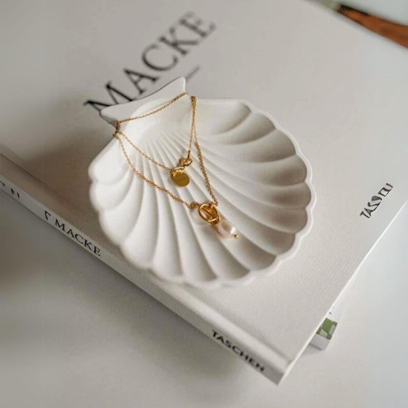 Concrete Sea Shell Trinket, Conch Storage Box, Jewelry Box, Sea Shell ...