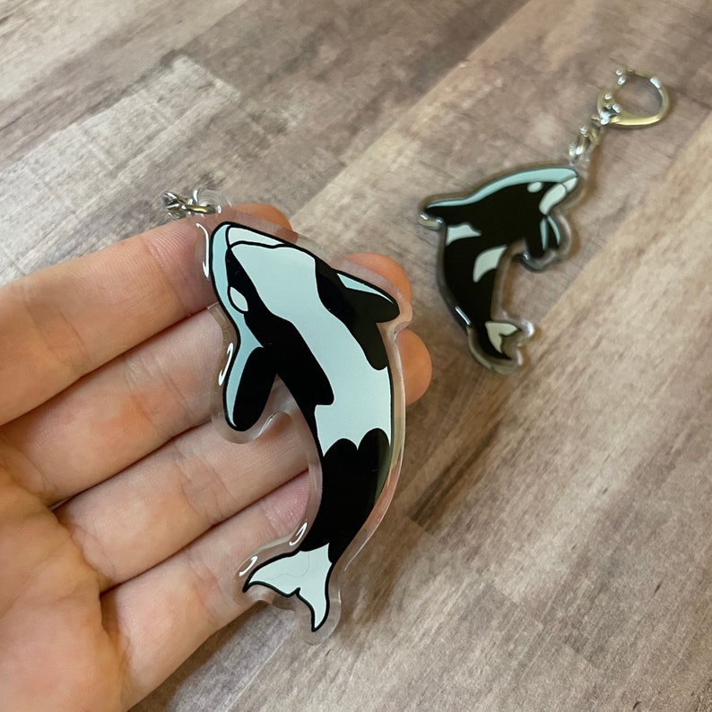 Orca Whale Keychain Bag Charm - Etsy