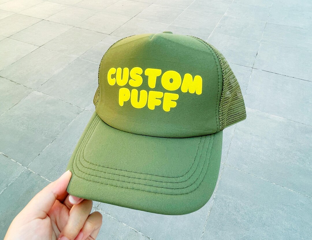 Custom Foam Trucker Caps, Puff Print Trucker Hat, Personalized Foam ...