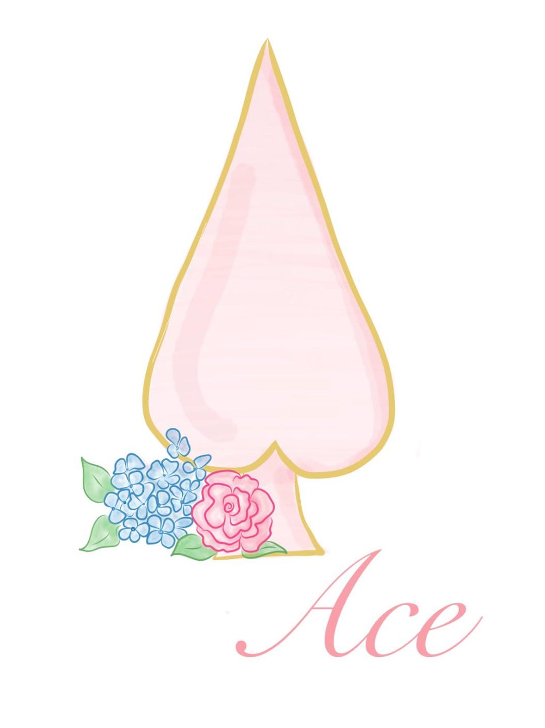 Pink “ace of Spades” Digital Download - Etsy